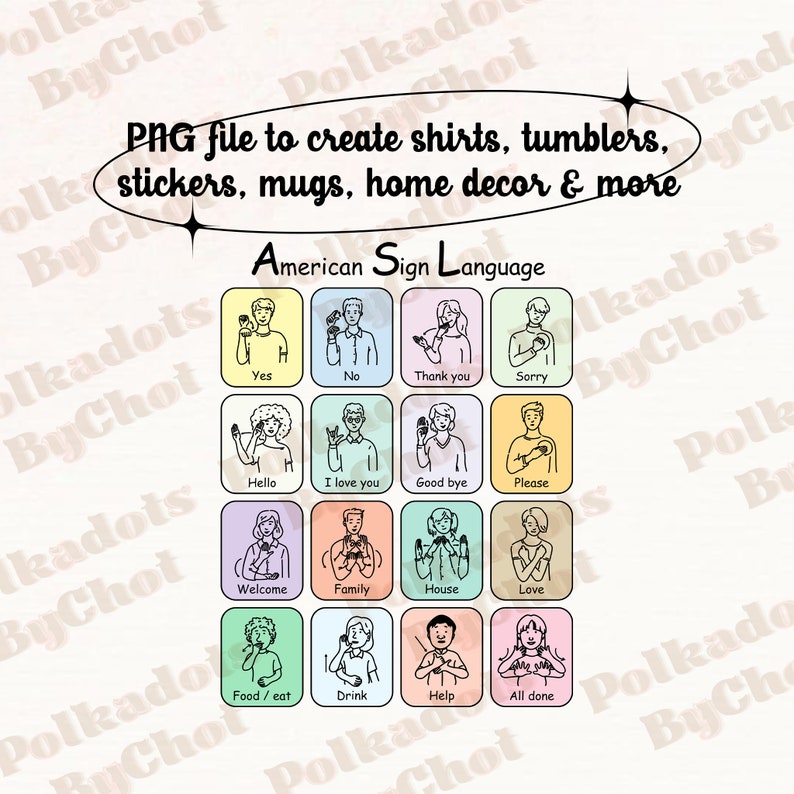 ASL PNG American Sign Language Png Sign Language Png Speech - Etsy