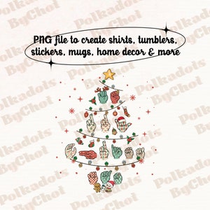Sign Language Christmas Tree Png, Merry Christmas ASL, ASL Christmas ...