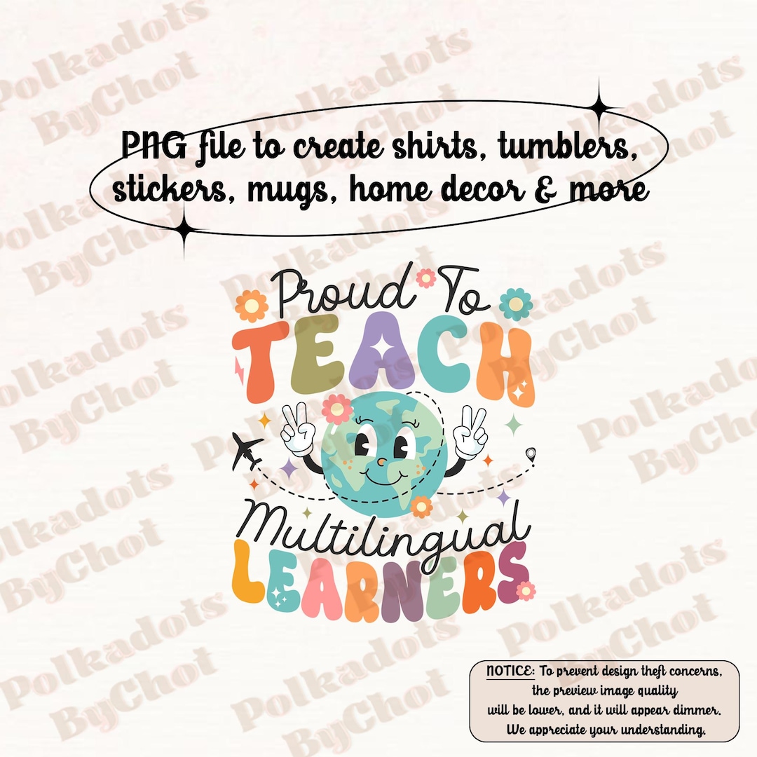 ESL Teacher Png, Proud to Teach Multilingual Learner, Back to School ...