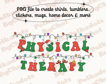 Santa's Favorite Physical Therapy Christmas Png - Etsy