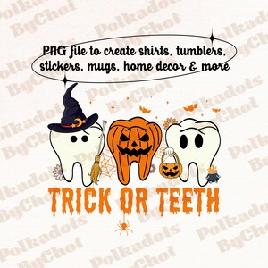 Trick or Teeth Png, Spooky Dental Assistance, Dental Halloween Png ...