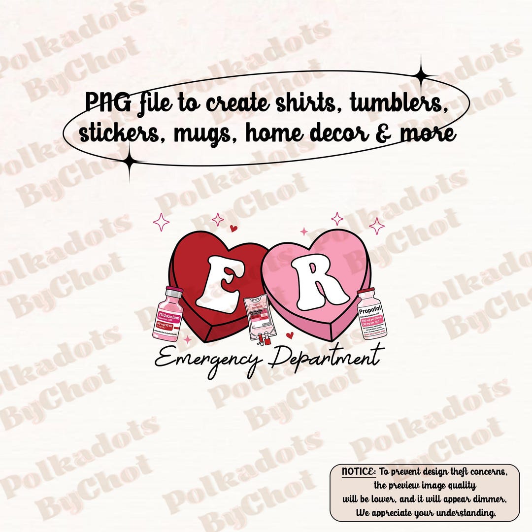 Valentine ER Nurse Png, Emergency Department Valentine Png, ER Heart ...