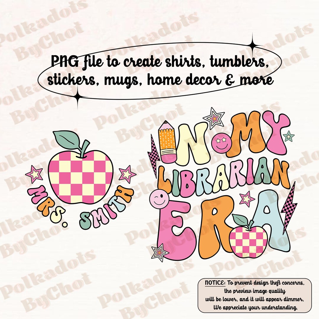 Librarian Png, in My Cool Librarian Era, Custom Librarian Name Png ...