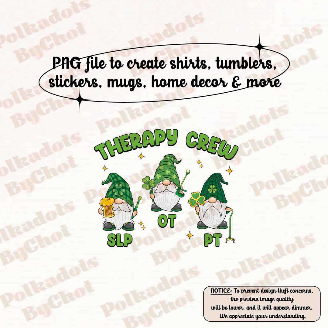 SLP OT PT St. Patrick Png, Therapy Crew Png, Speech Language ...
