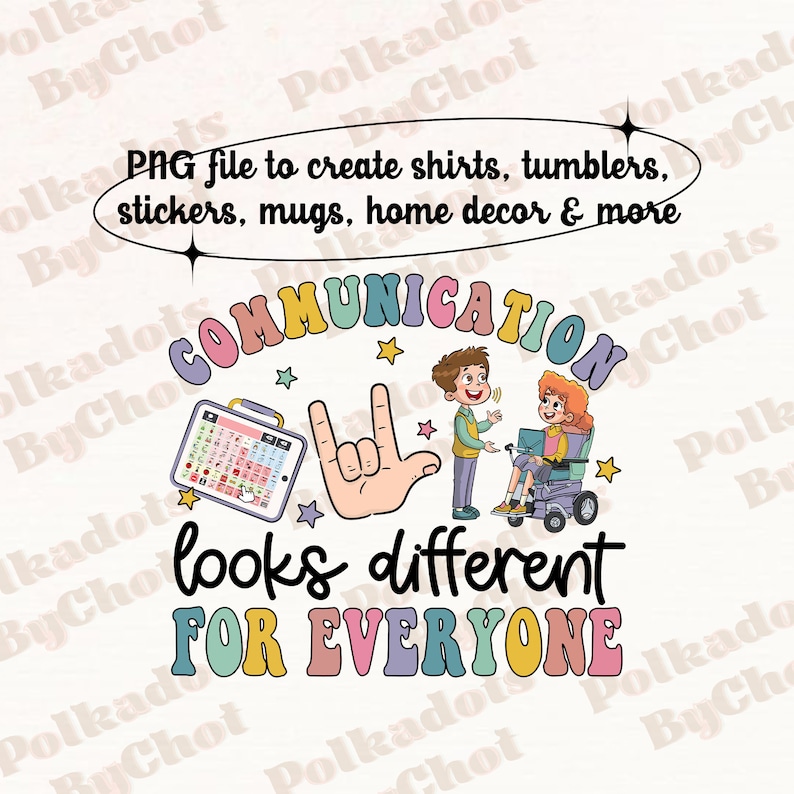 SLP Communication Looks Different PNG Speech Pathologist - Etsy