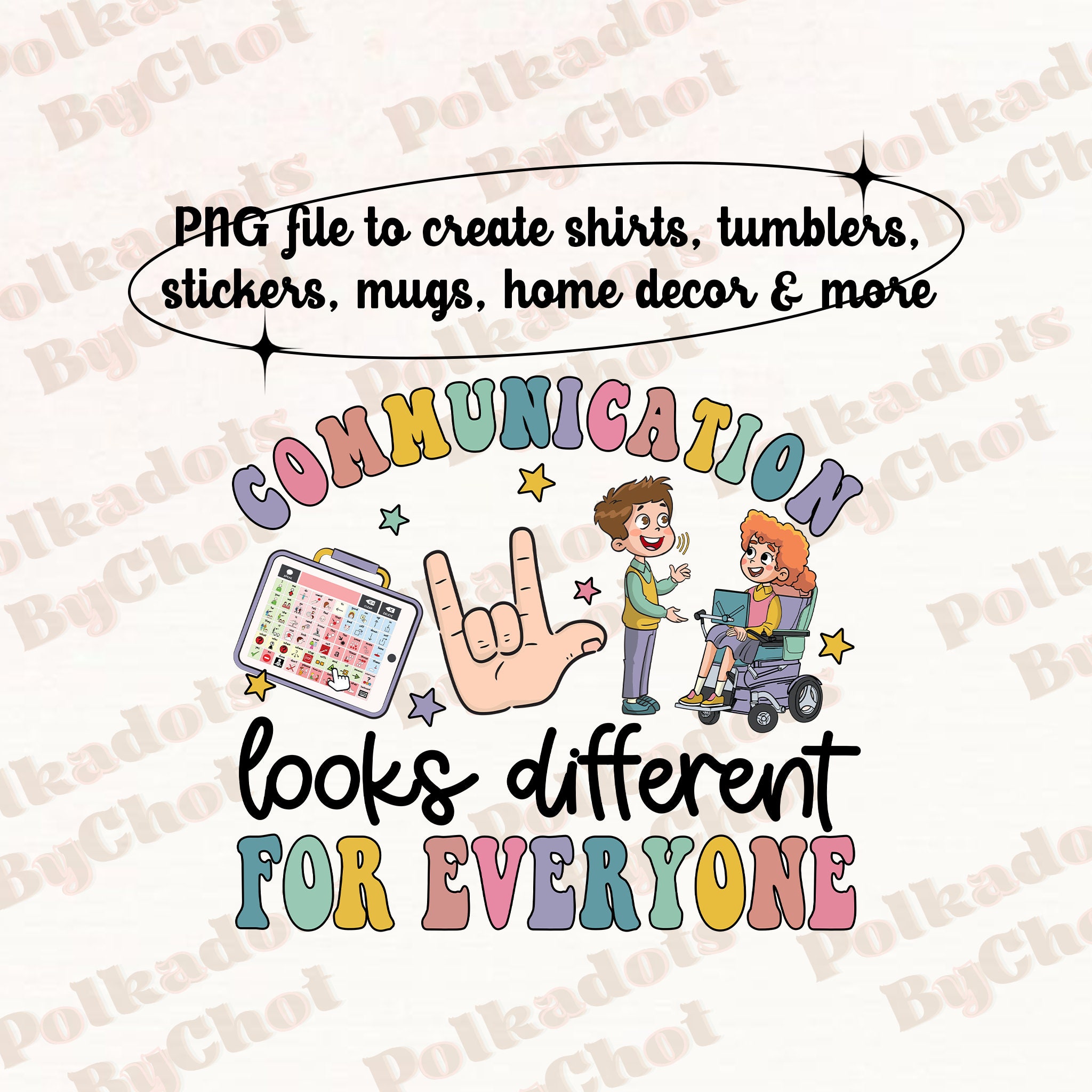 SLP Communication Looks Different PNG Speech Pathologist - Etsy