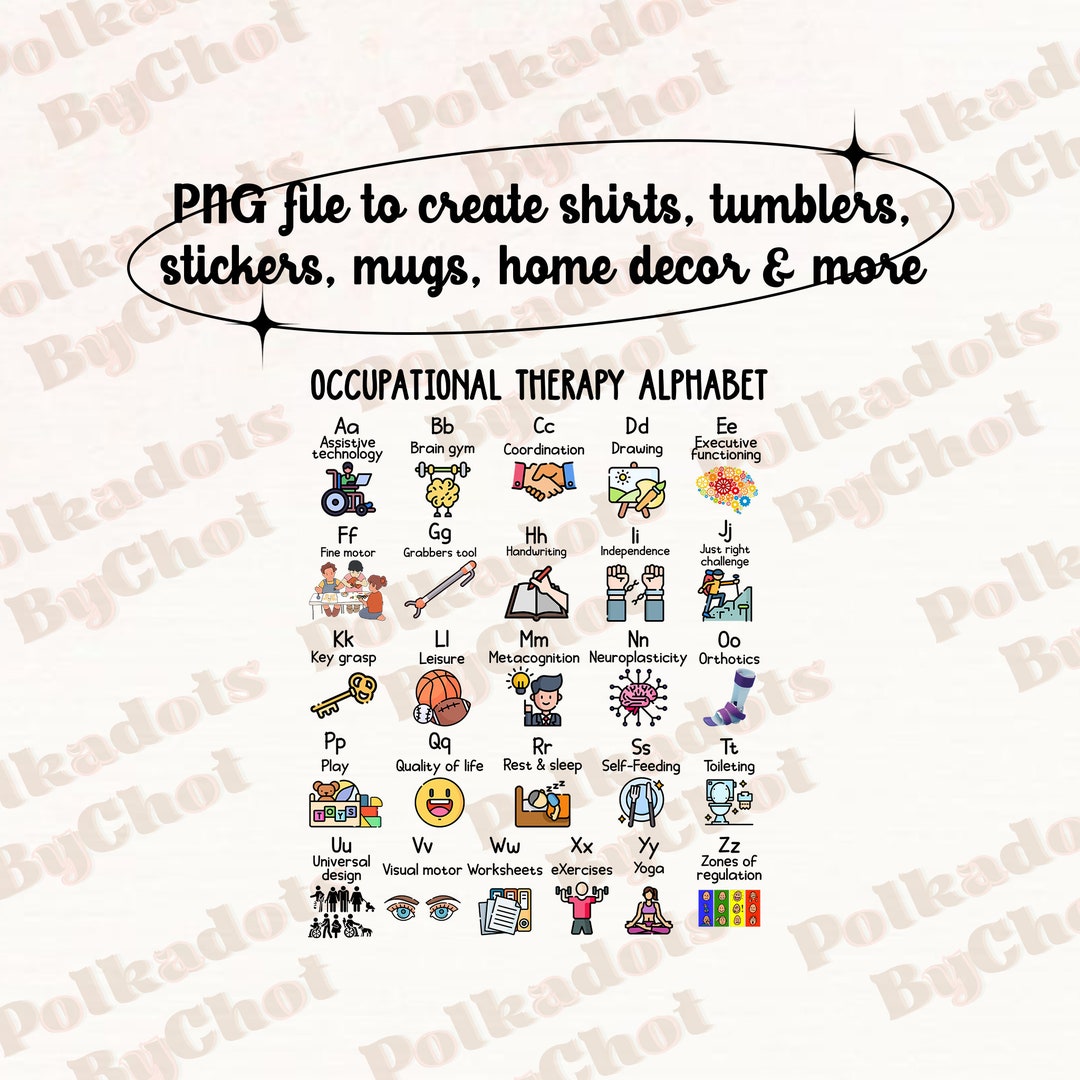 Occupational Therapy Alphabet Png, ABC of Occupational Therapist, OTA ...