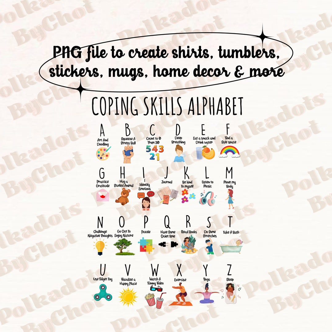 Coping Skills Alphabet PNG, Mental Health Matters Png, Psychologist Png ...
