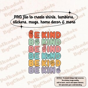 Be Kind Png, ASL Teacher Png, Deaf Awareness, Deaf Mom, ASL Gift, Deaf ...