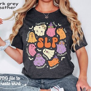 Speech Therapy Png, SLP Ghost Png, Speech Therapy Halloween Png, Slp ...