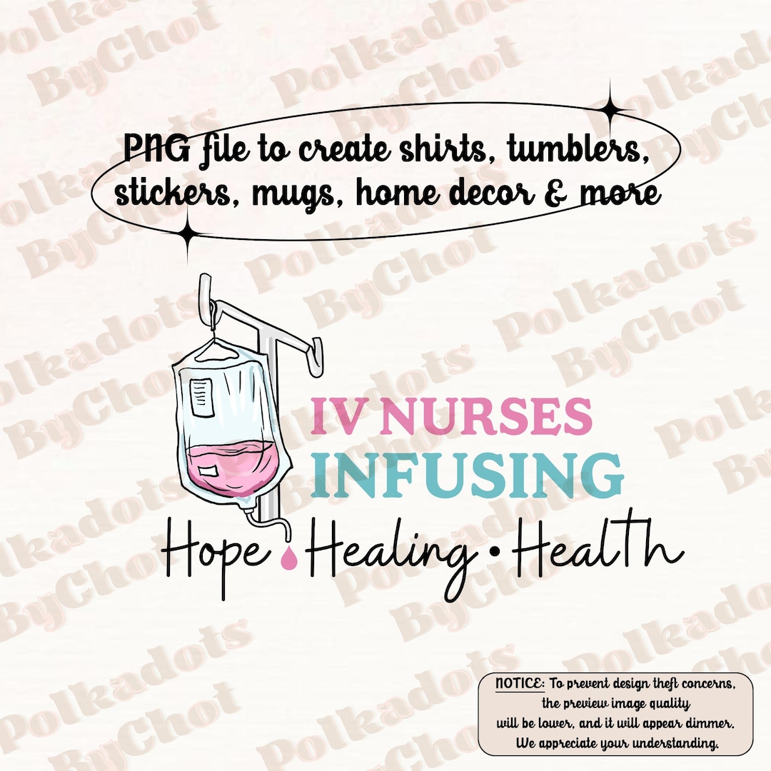 Happy IV Nurses Day Digitals, Hand-drawn Infusion Nurse Appreciation ...