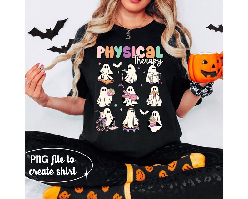 Physical Therapy Png, PT Ghosts Png, Halloween Physical Therapist ...