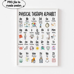 Physical Therapy Alphabet PNG, ABC of Physical Therapy, PT Pta ...
