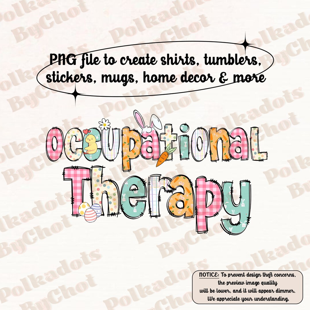 Occupational Therapy Png, Easter OT, Hoppy OT Png, Occupational ...