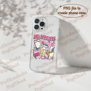 Retro Pink ER Nurse Png, Er Nurse Crew Png,funny ER Ed Nurse Tech Png ...