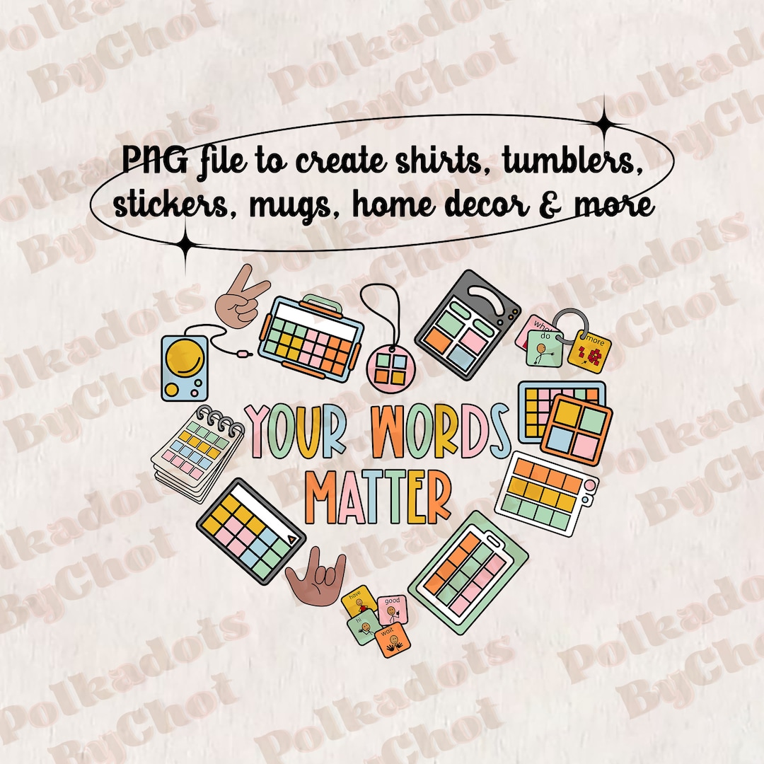 Your Words Matter PNG, SLP Speech Pathologist, Speech Therapy, Speech ...