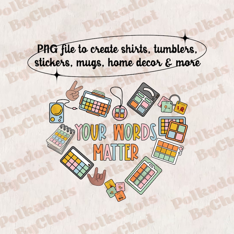 Your Words Matter PNG SLP Speech Pathologist Speech Therapy - Etsy