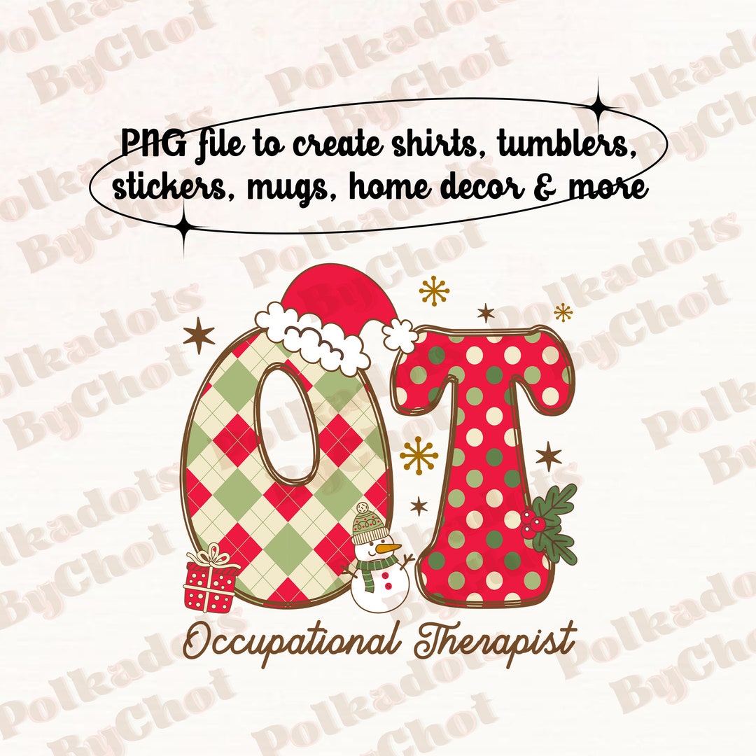OT Christmas Png, Occupational Therapist Christmas,occupational Therapy ...