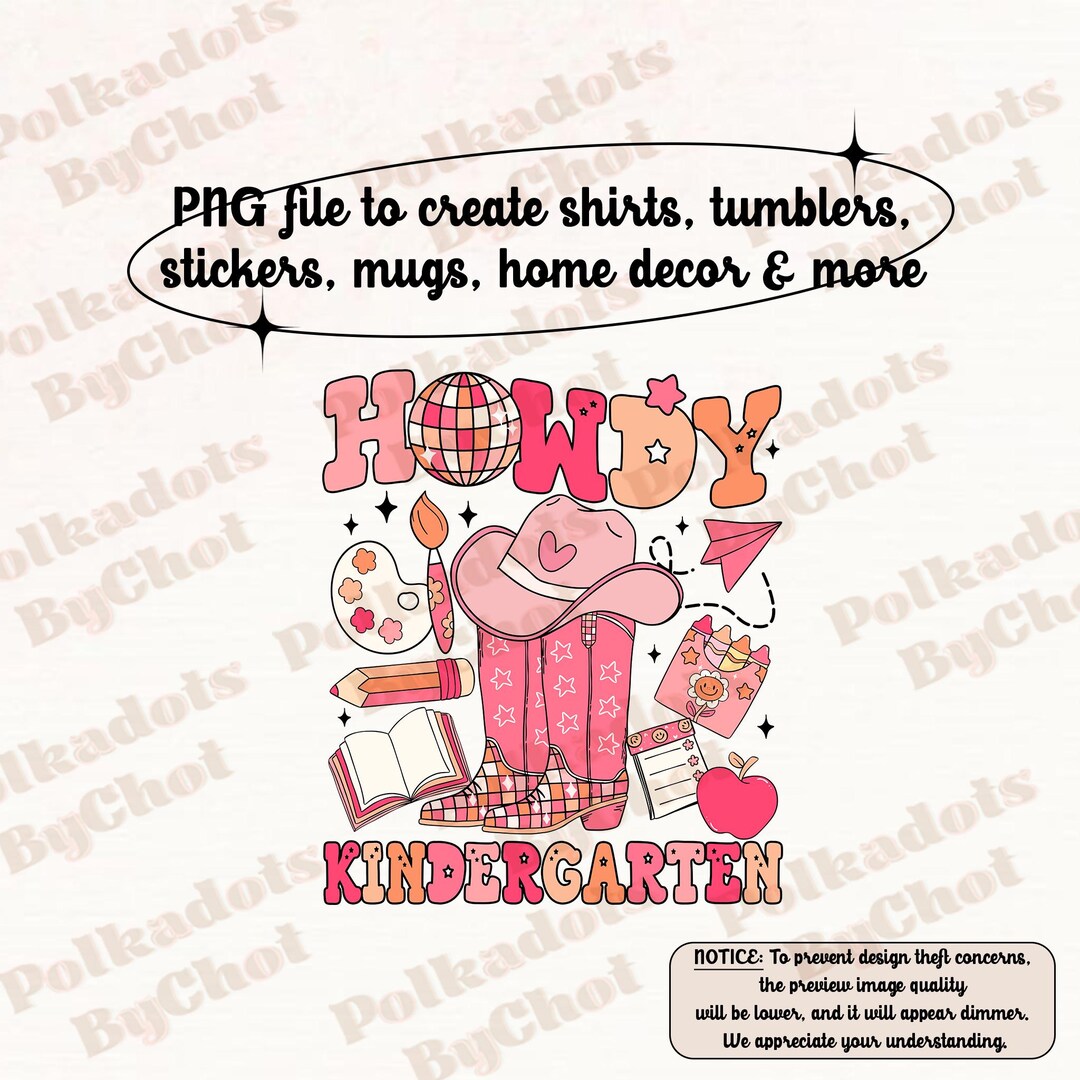 Teacher Kindergarten Team Png Western Cowgirl Personalized Png Back to ...
