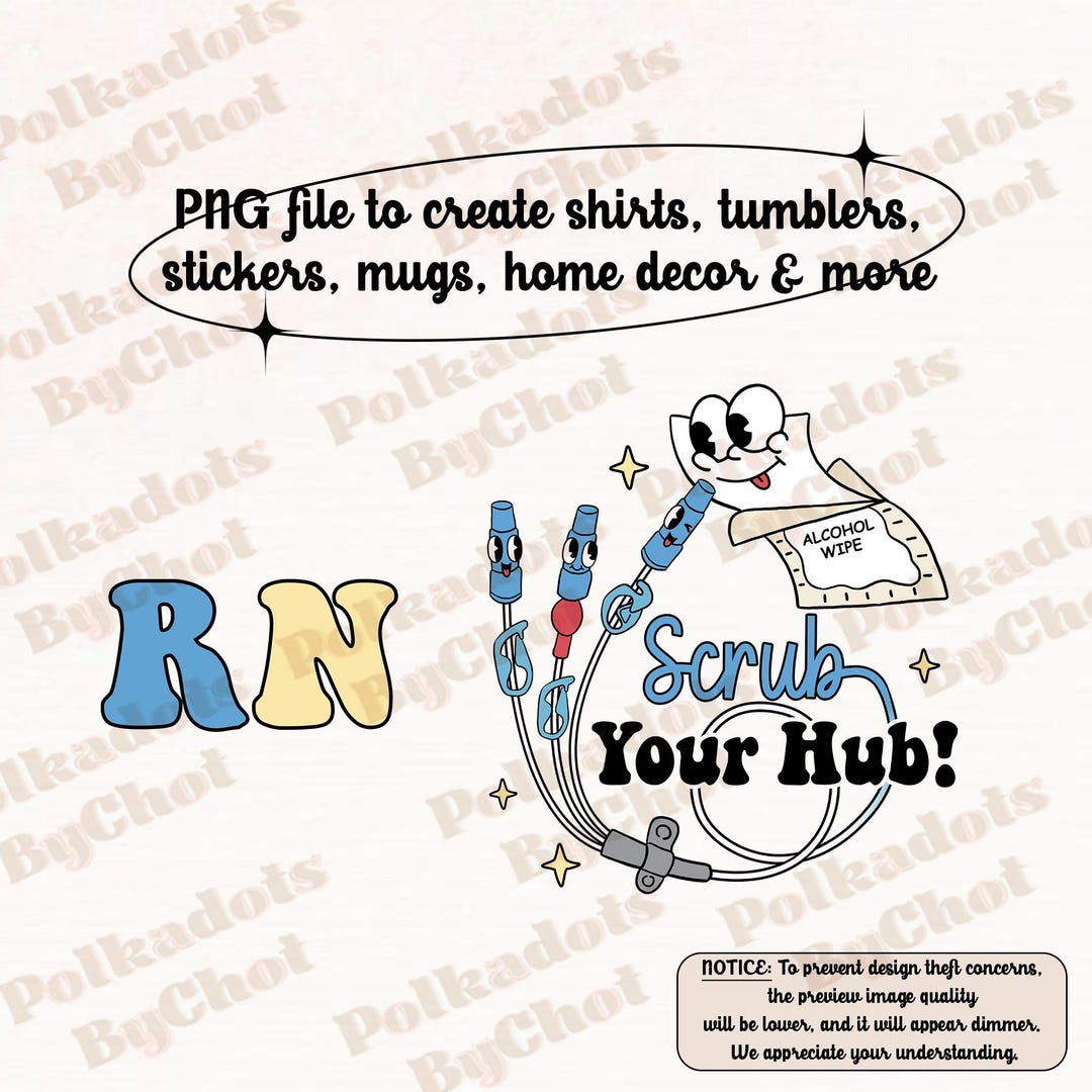 Scrub the Hub, Funny Peds ER Icu Rn Png, Nursing Student Grad Gift Png ...