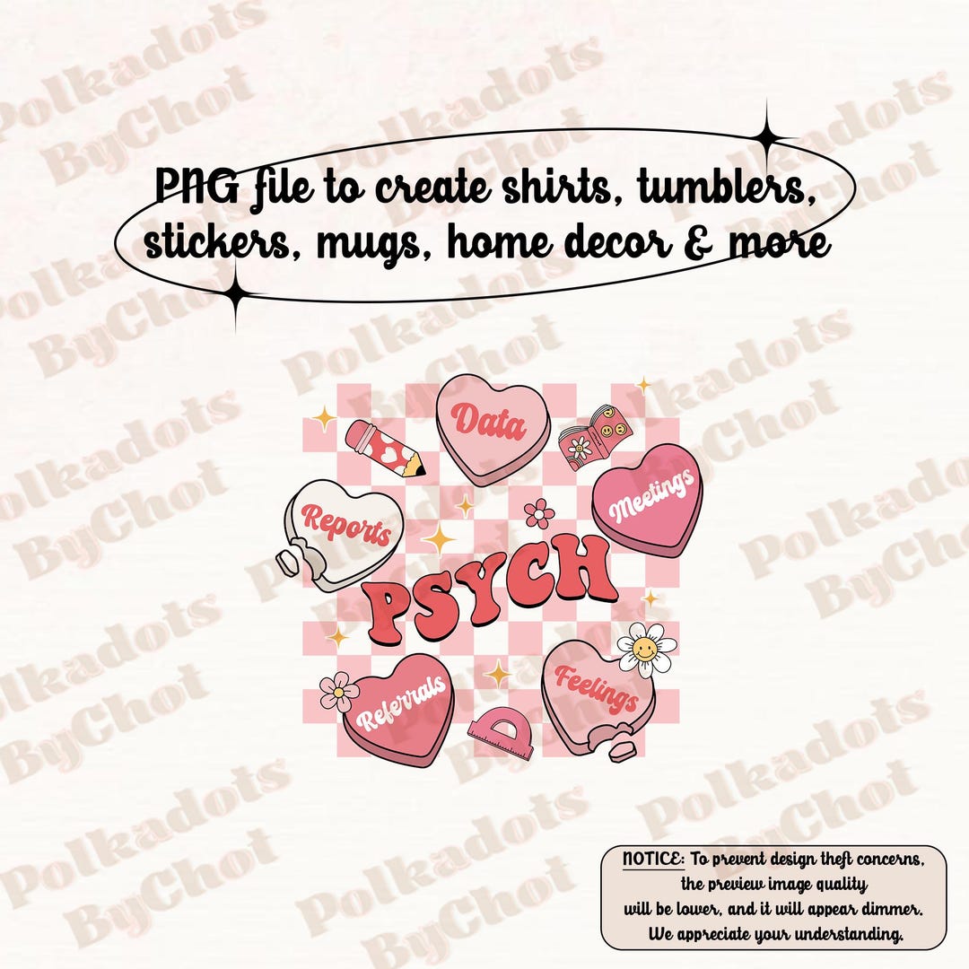 School Psych Valentine PNG, Valentine PNG for School Psych, Gift for ...