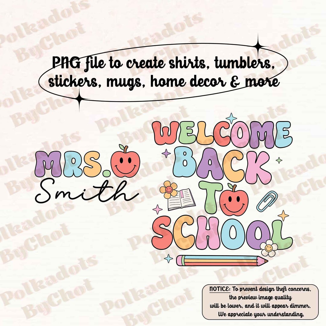 Teacher Png, Welcome Back to School Png, First Day of School, Back to ...