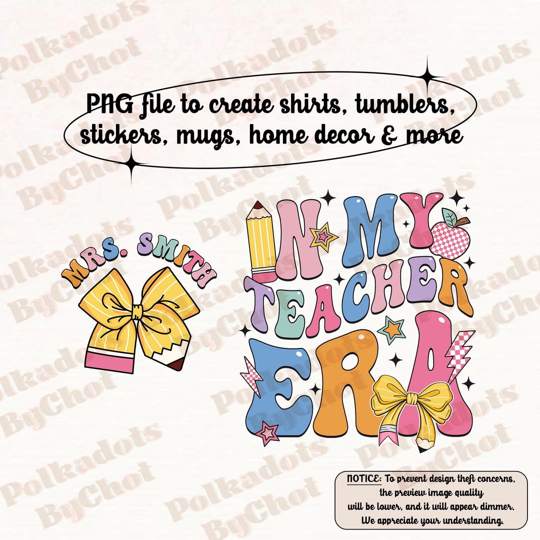Teacher Era Coquette Png Custom Teaching Png Back to School Retro ...