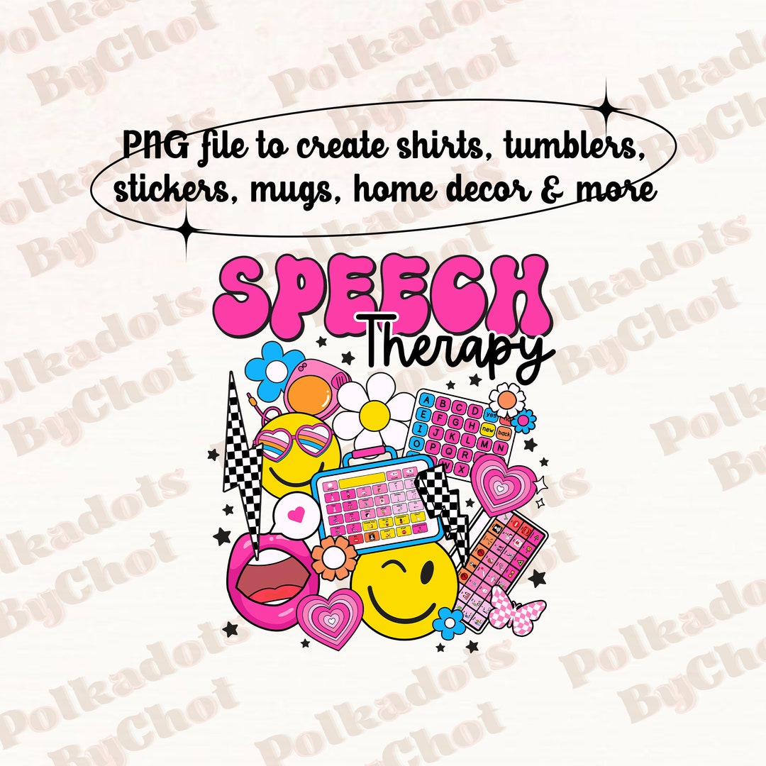 Speech Therapy Png, SLP Png,retro Speech Language Pathologist,speech ...