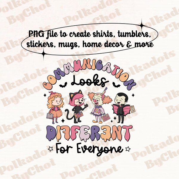 Communication Looks Different for Everyone Svg - Etsy