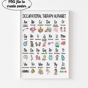 Occupational Therapy Alphabet PNG, ABC of Occupational Therapist Png ...