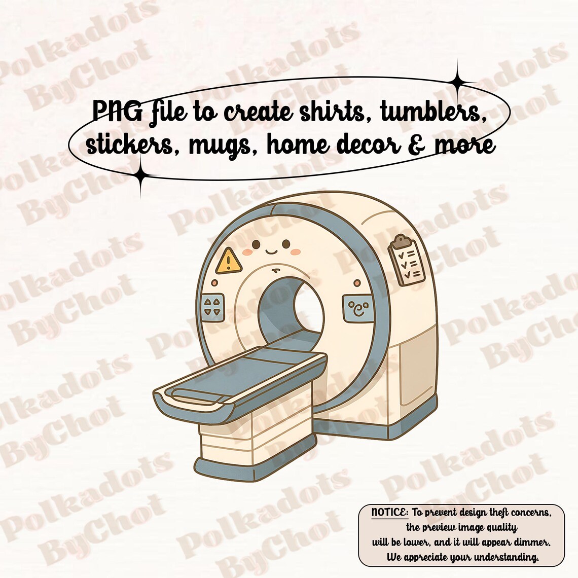Cute Mri Machine Png, Radiology Tech Png, RN ID Holder, Mri Tech Gift ...