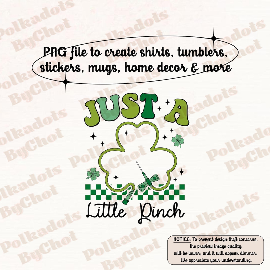 Just A Little Pinch Nurse Png, St Patrick's Day Nurse Png, Nurse St ...