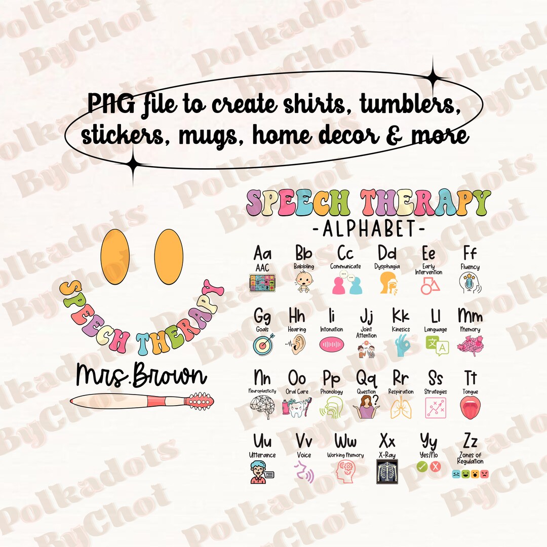 Speech Therapy Png, Speech Alphabet, SLP, Abc's of Speech Therapy ...