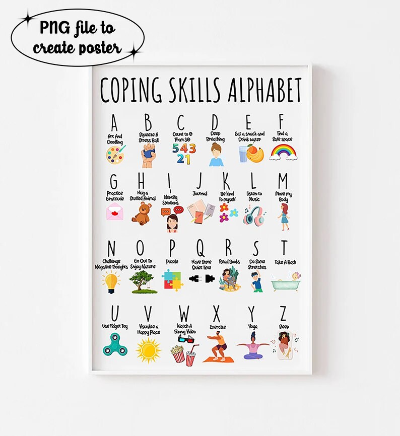 Coping Skills Alphabet PNG, Mental Health Matters Png, Psychologist Png ...