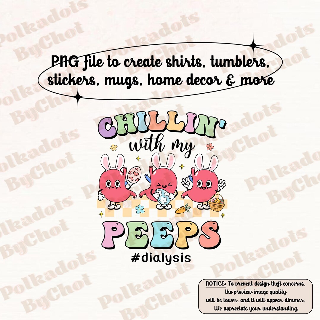 Easter Dialysis Nurse Png, Kidney Nurse Easter Png, Chillin With My ...