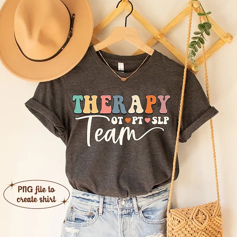 Therapy Team Png SLP OT PT Speech Language Pathologist - Etsy