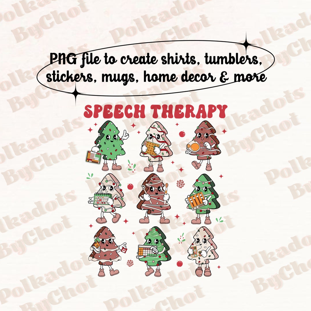 Speech Therapy Png, SLP Christmas Png Speech Therapy, Speech Language ...
