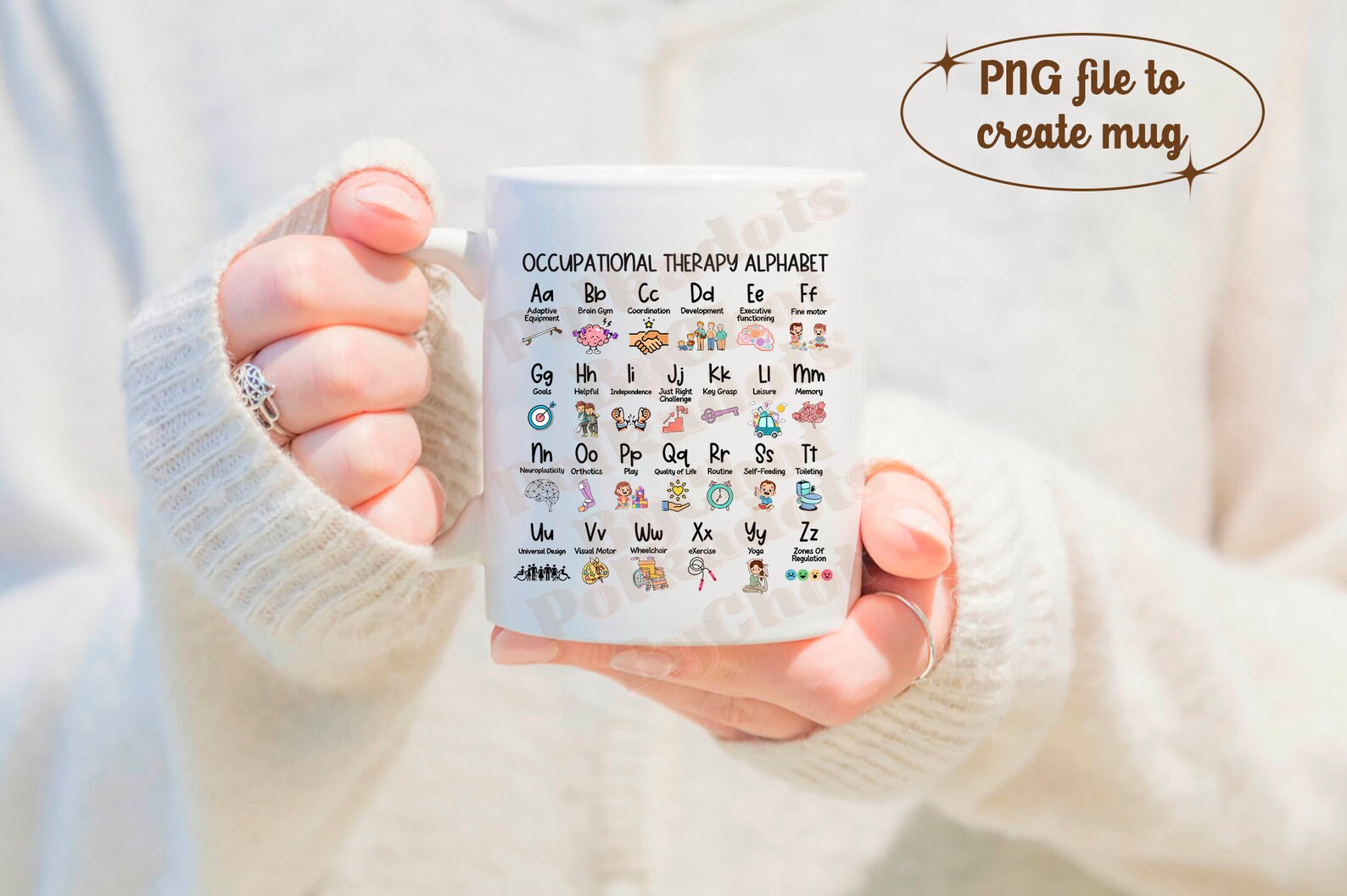 Occupational Therapy Alphabet PNG ABC of Occupational - Etsy