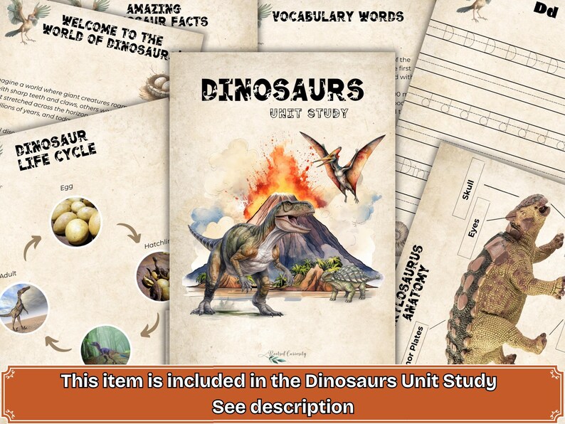 Ankylosaurus Anatomy Printable: Dinosaur Science Activity (PDF Download ...