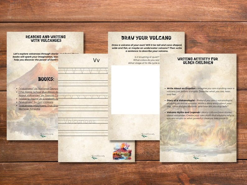 Volcanoes Unit Study for Kids Who Love Science, Homeschool / Classroom ...