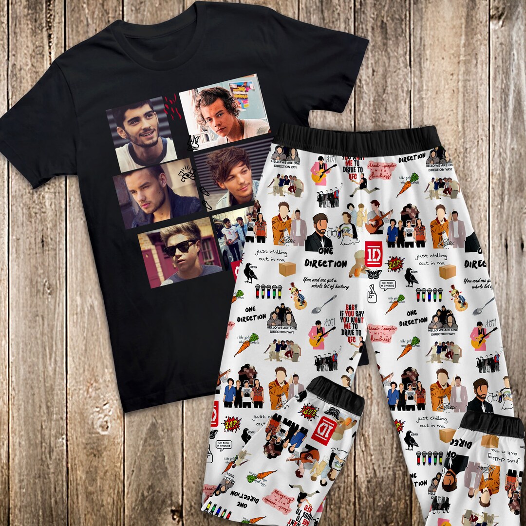 One Direction Pajamas Set, One Direction Personalized Family Pajamas ...