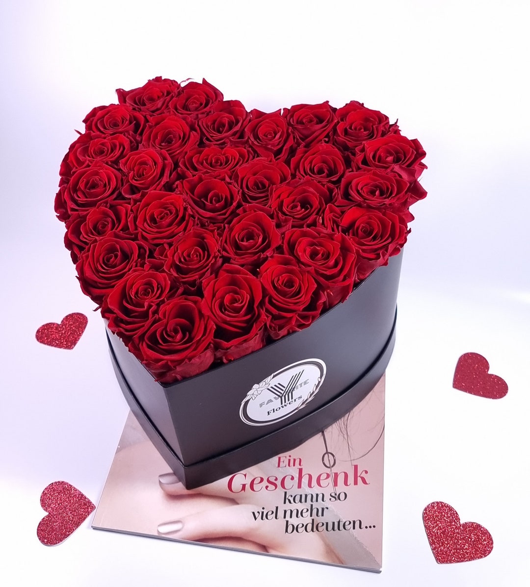 Heart Flower Box, Valentine's Day Gift, Engagement Gifts, Flowers ...