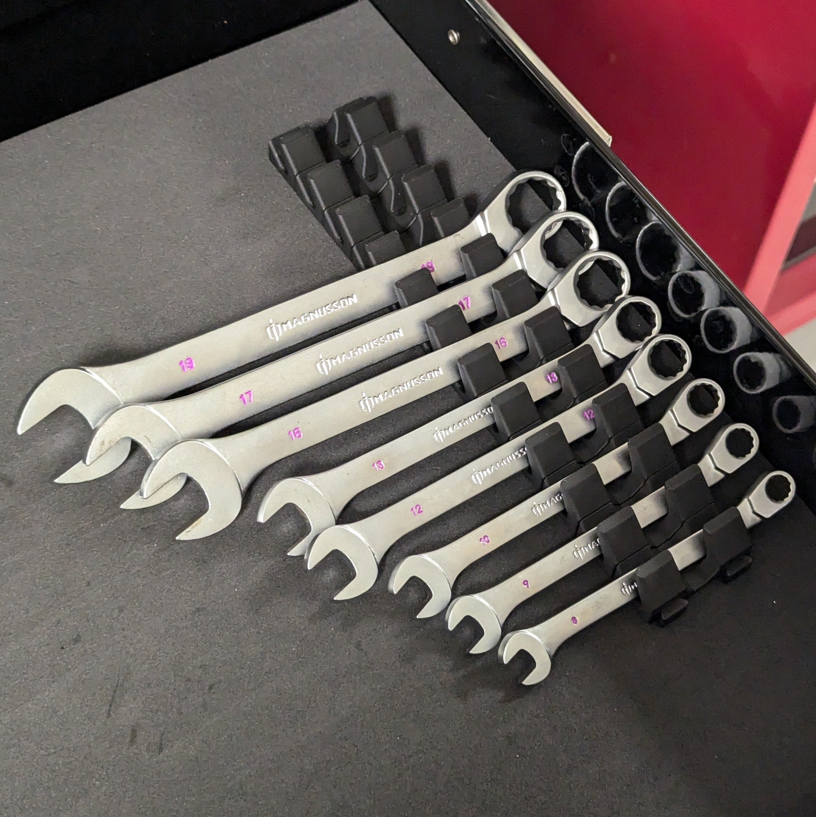 Magnetic Spanner Organiser Holder - Wrench Rack Stand - Mechanic ...