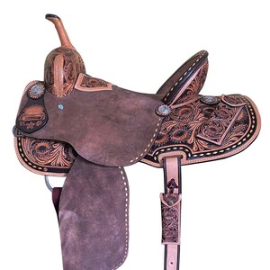 Vintage Equestrian Horse Saddle Exquisite Handcrafted Argentina Leather ...