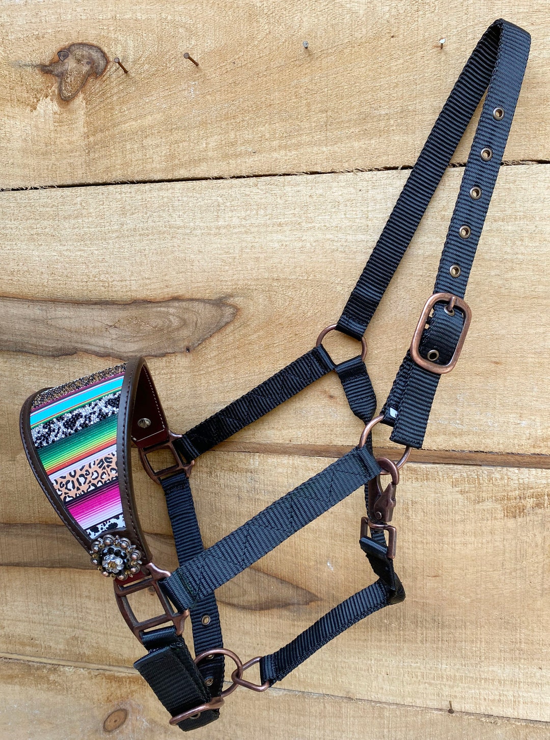 Genuine Argentina Cow Leather Bronc Halter for Horses, Decorated With ...