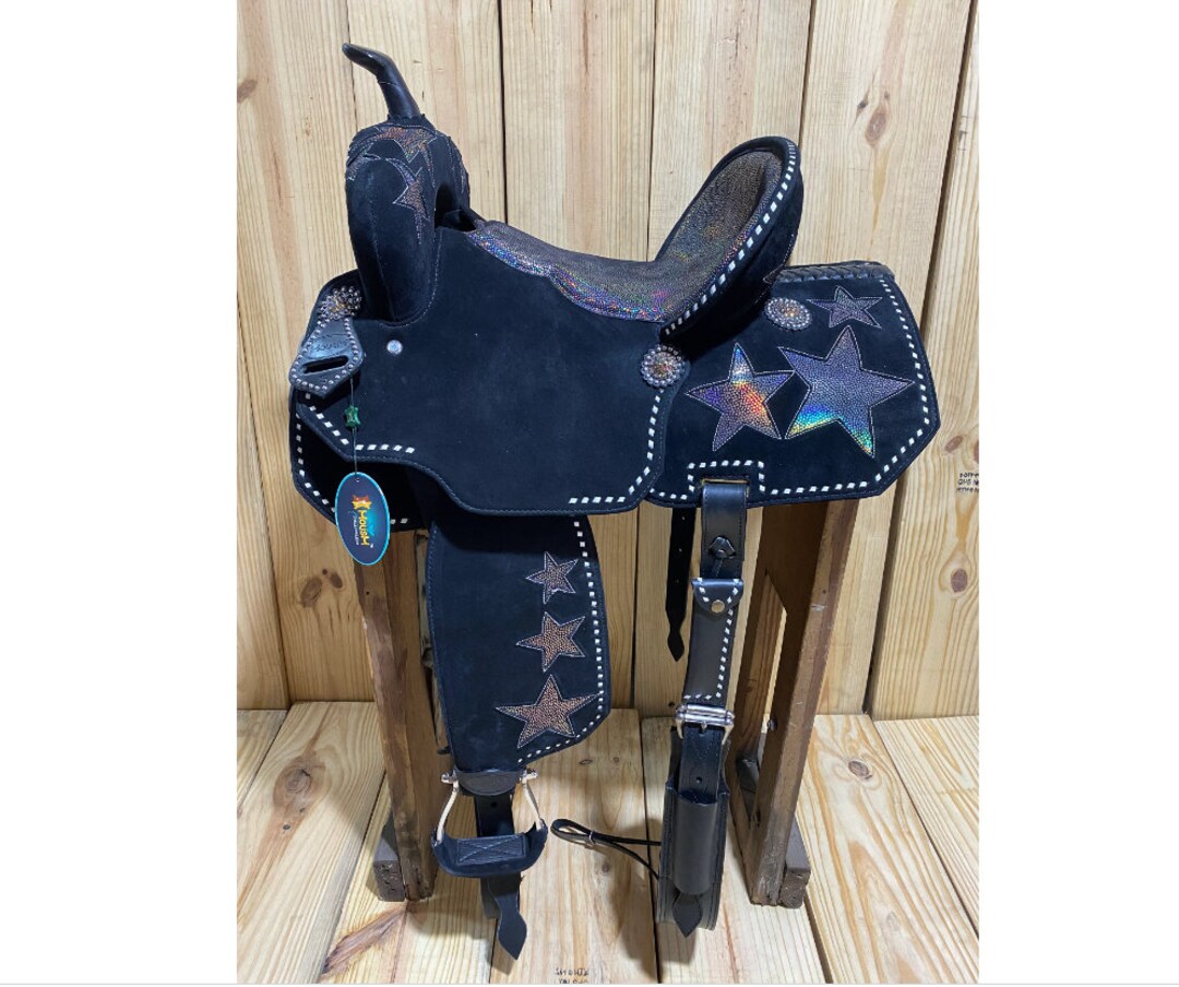Western Saddle Tack, Real Handcrafted on Real Genuine Leather, Barrel ...