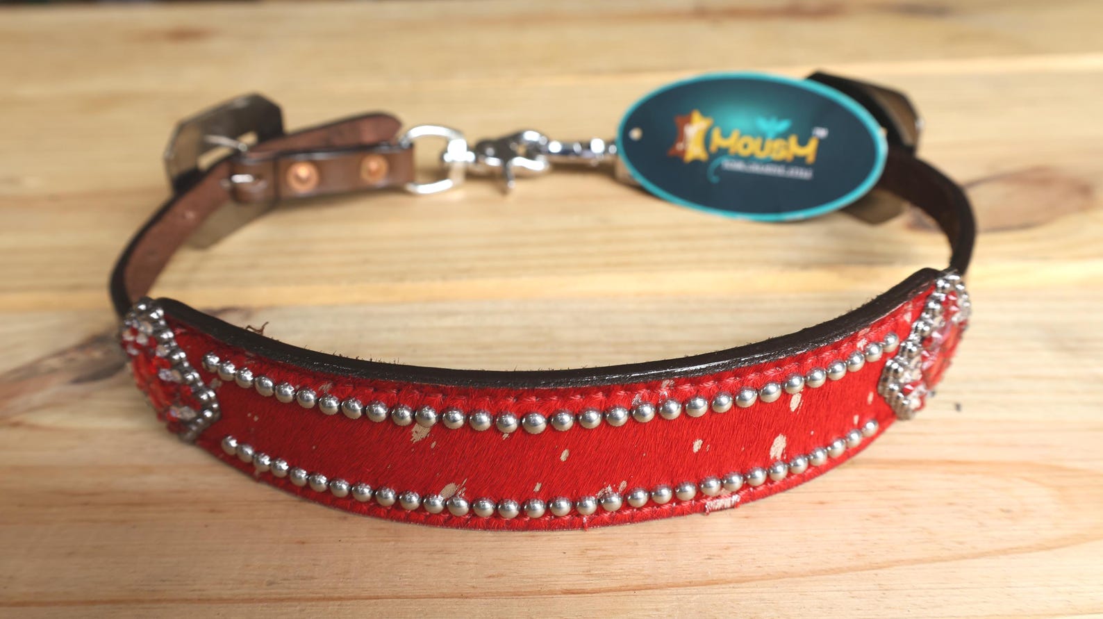 Red Leather Western Headstall & Breast Collar Set: Silver Rhinestone ...
