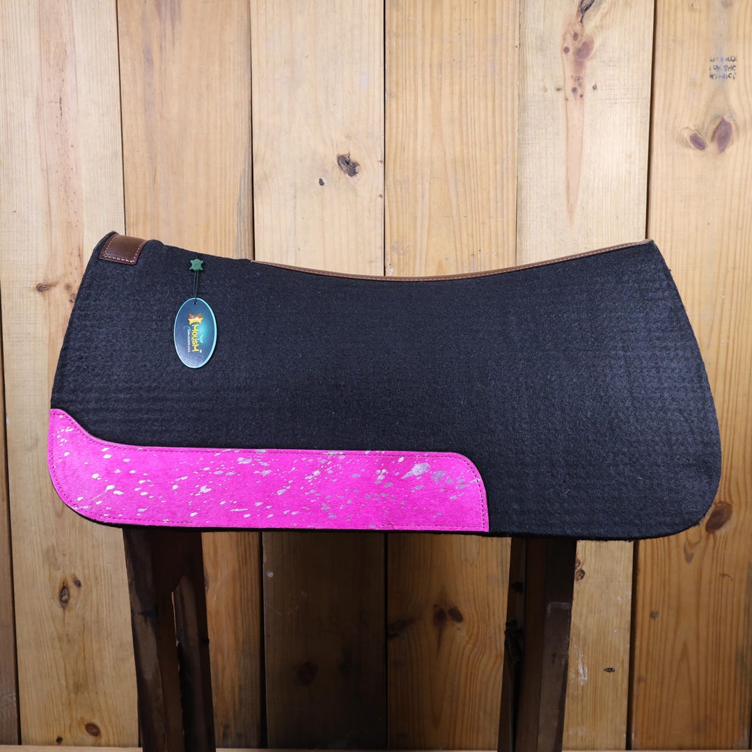 Pink Saddle Pad for Western Horse Riding and Shows. Heavy Duty Western ...