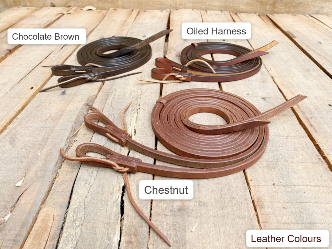 Soft Thin Leather Reins Horse Reins Barrel Reins Thin Barrel Rains ...