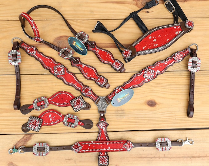 Red Gladiator Style Tack Set - Etsy